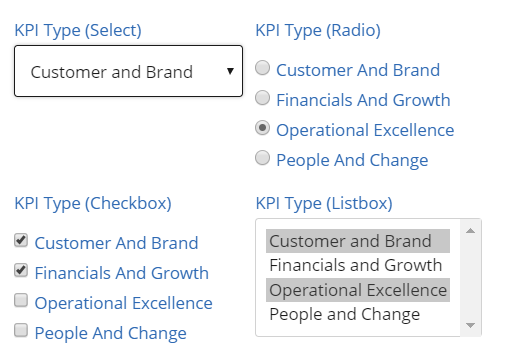 Create Select Lists To Set Field Selection Options Softools 