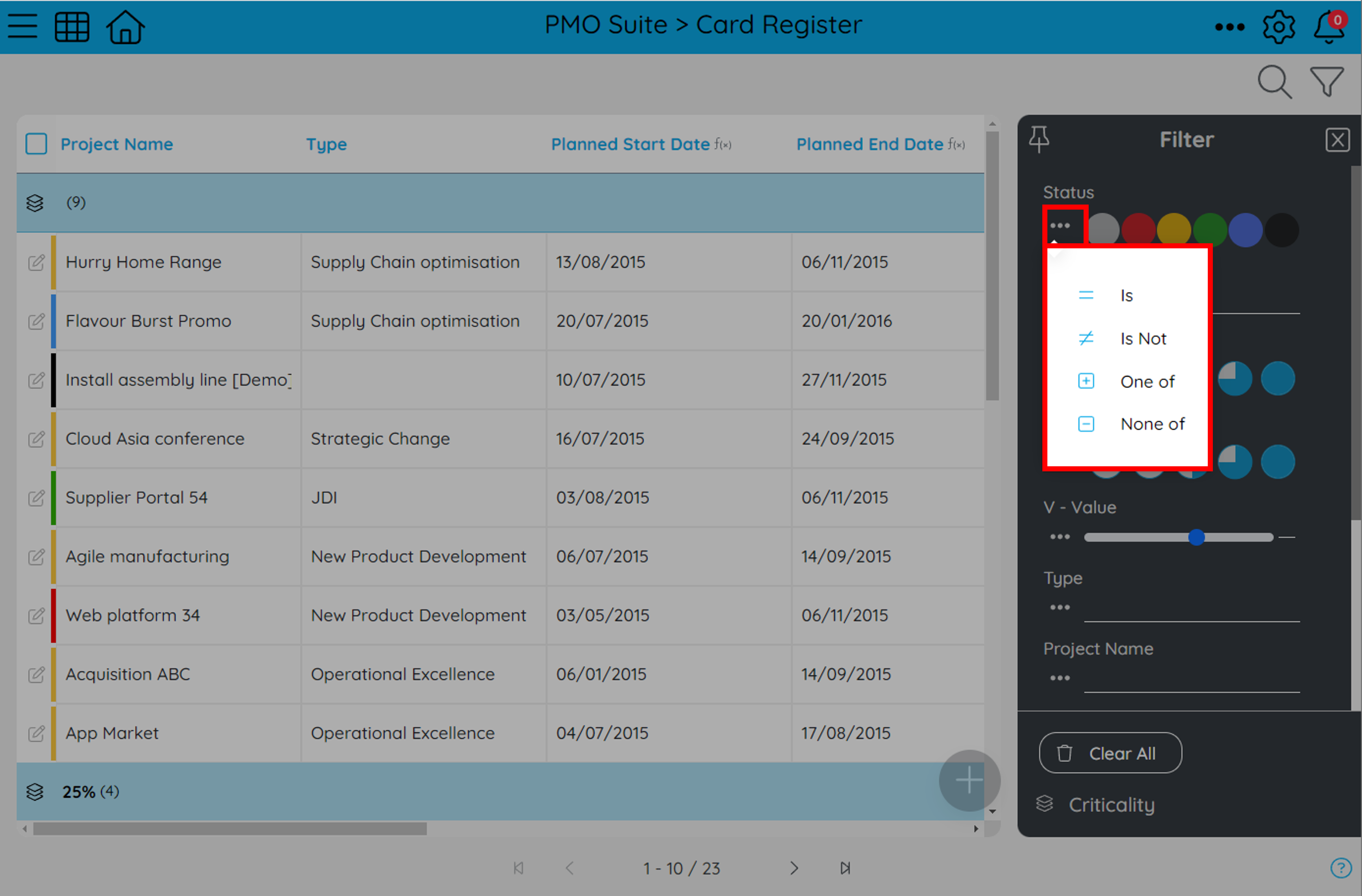 Quick Filters – Softools