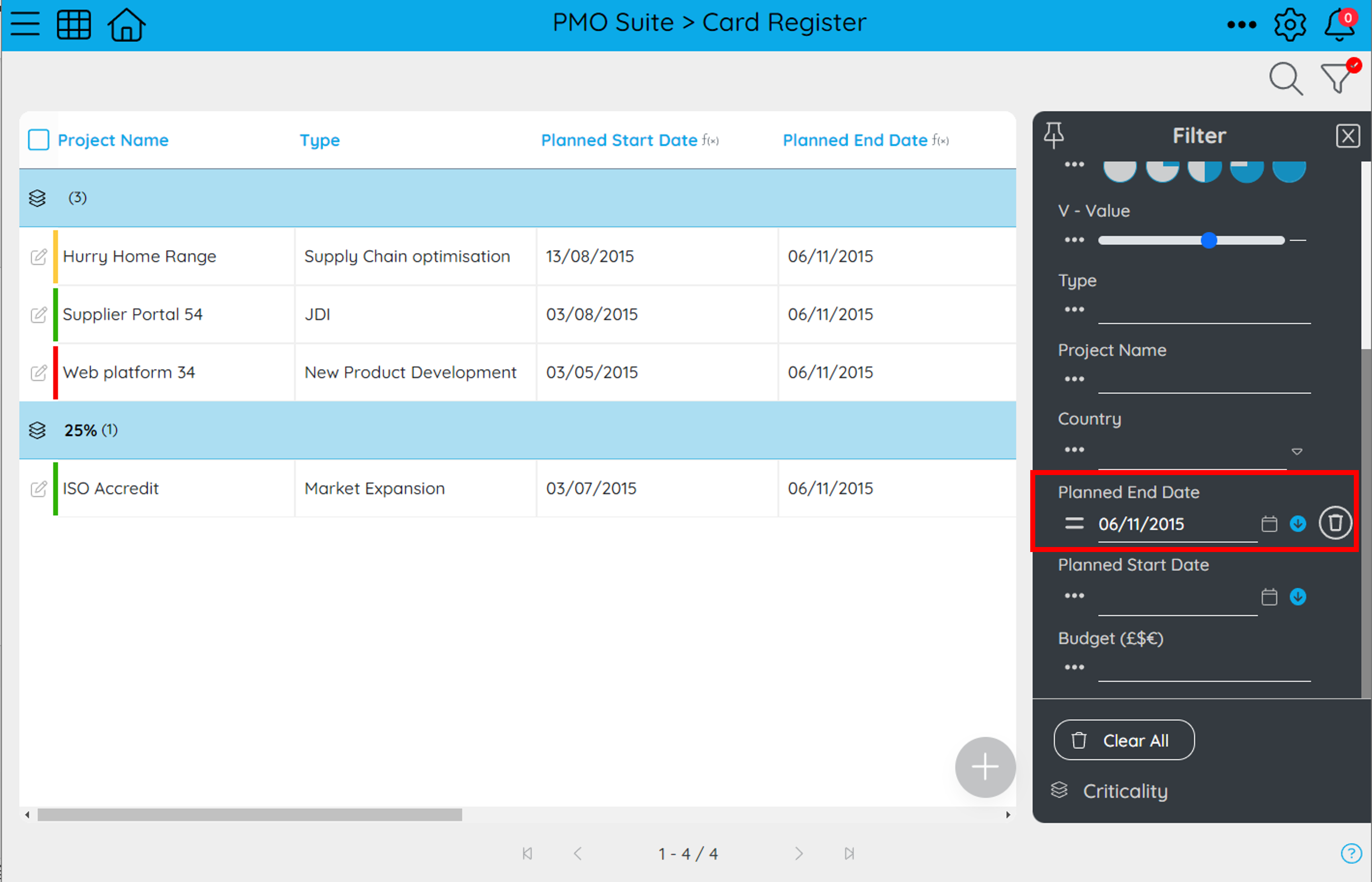 Quick Filters – Softools