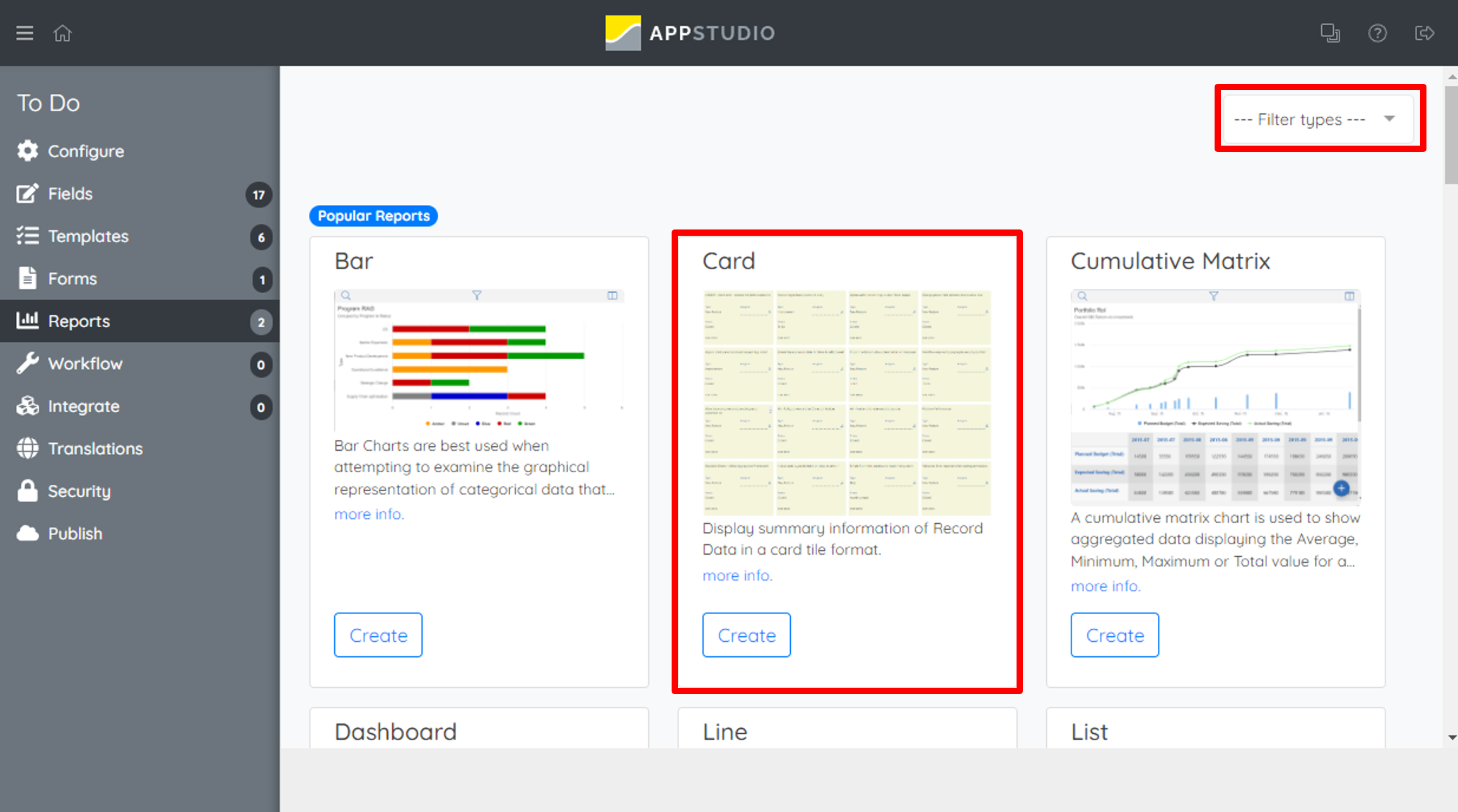Card Report – Softools
