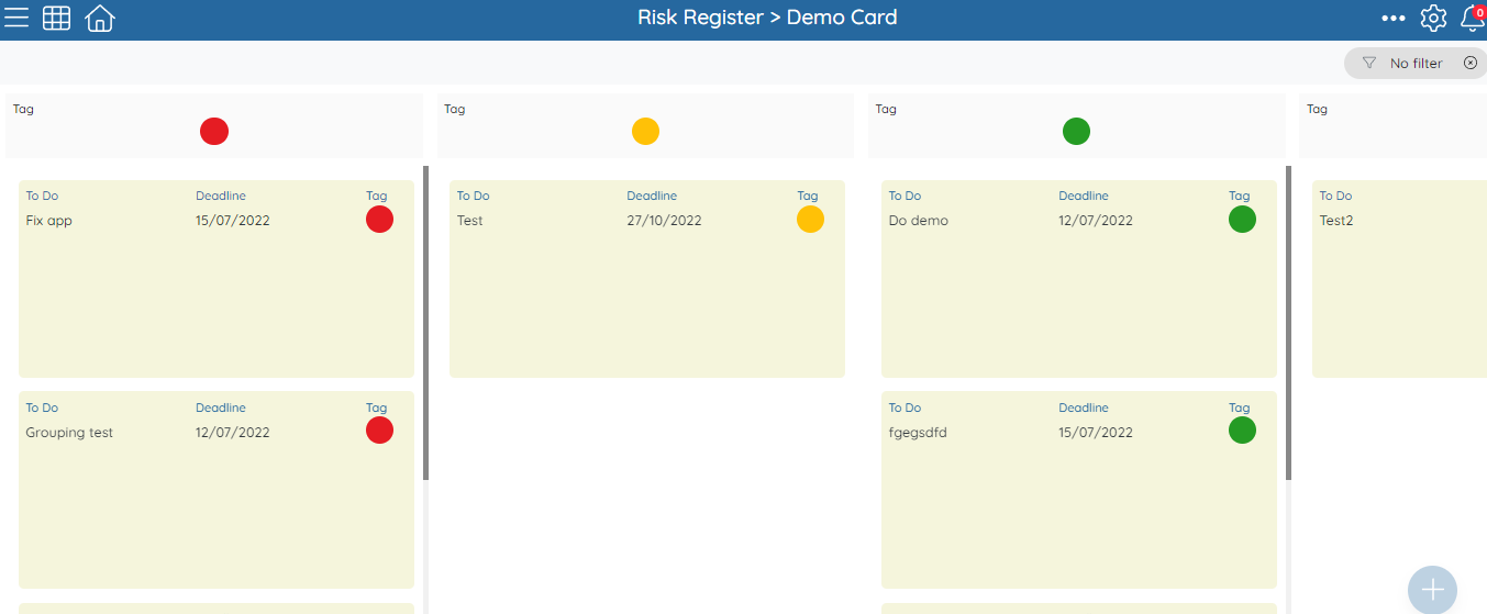 Card Report – Softools